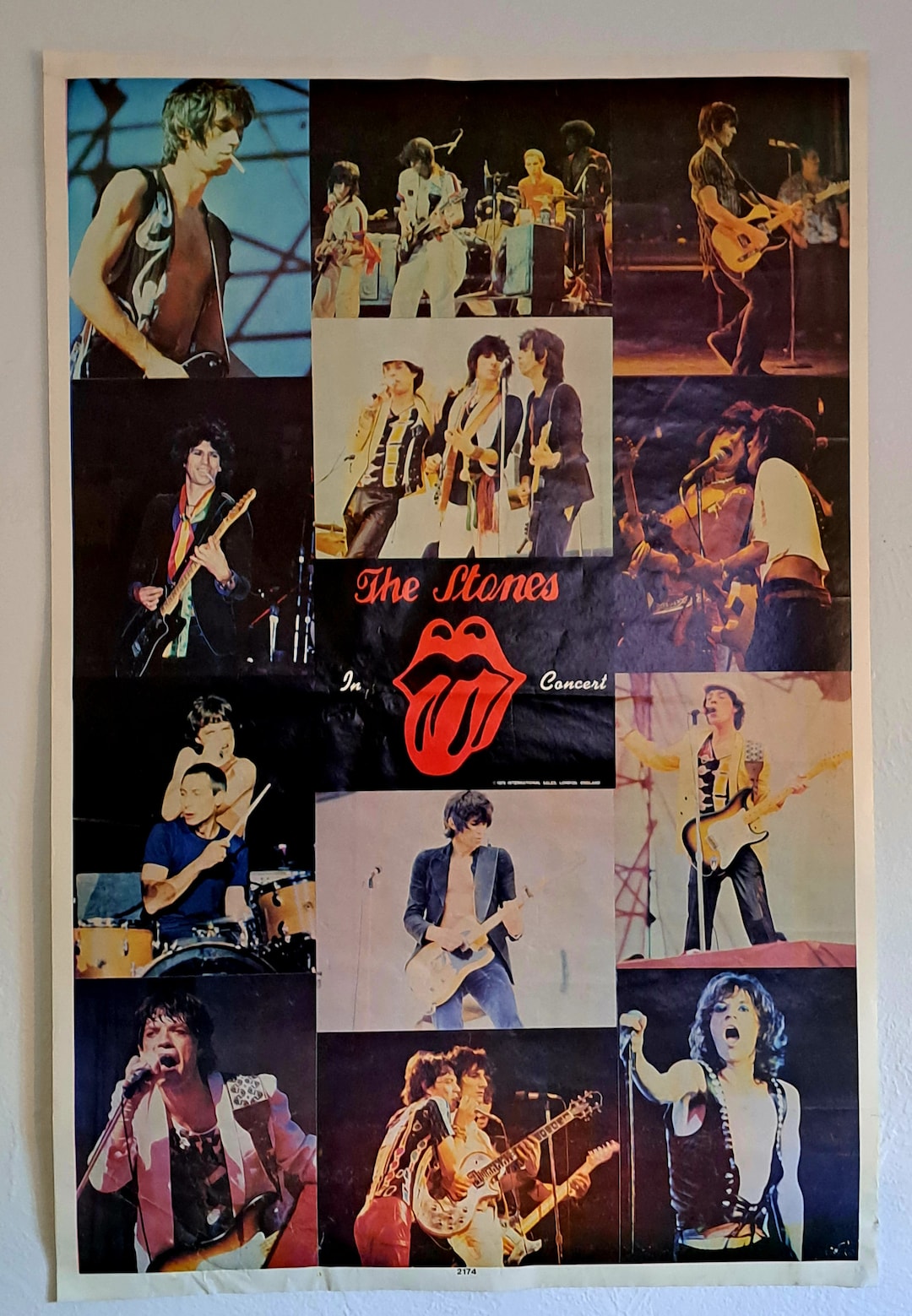 Vintage Rolling Stones Poster 1978 - Etsy
