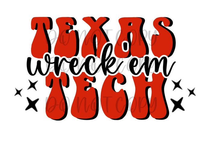 Texas Tech PNG PDF - Etsy
