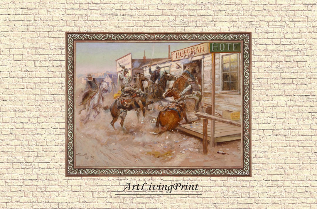 Charles Marion Russell – in Without Knocking | Vintage Western Art ...