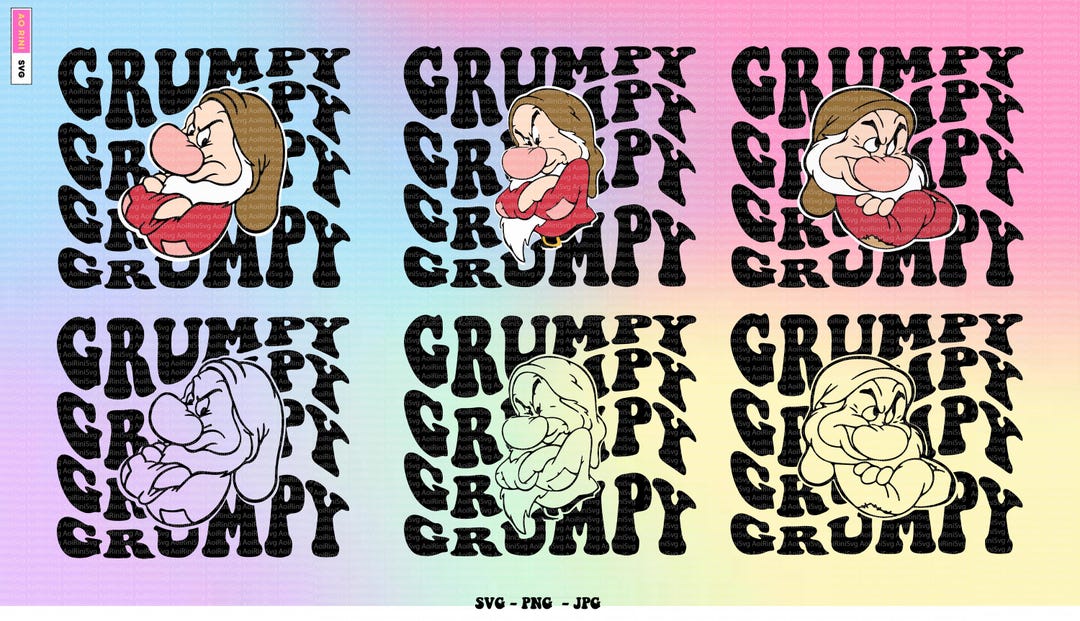 Wavy Grumpy Svg Png Cricut, Retro Family Trip Svg Png, Cricut, Layered ...