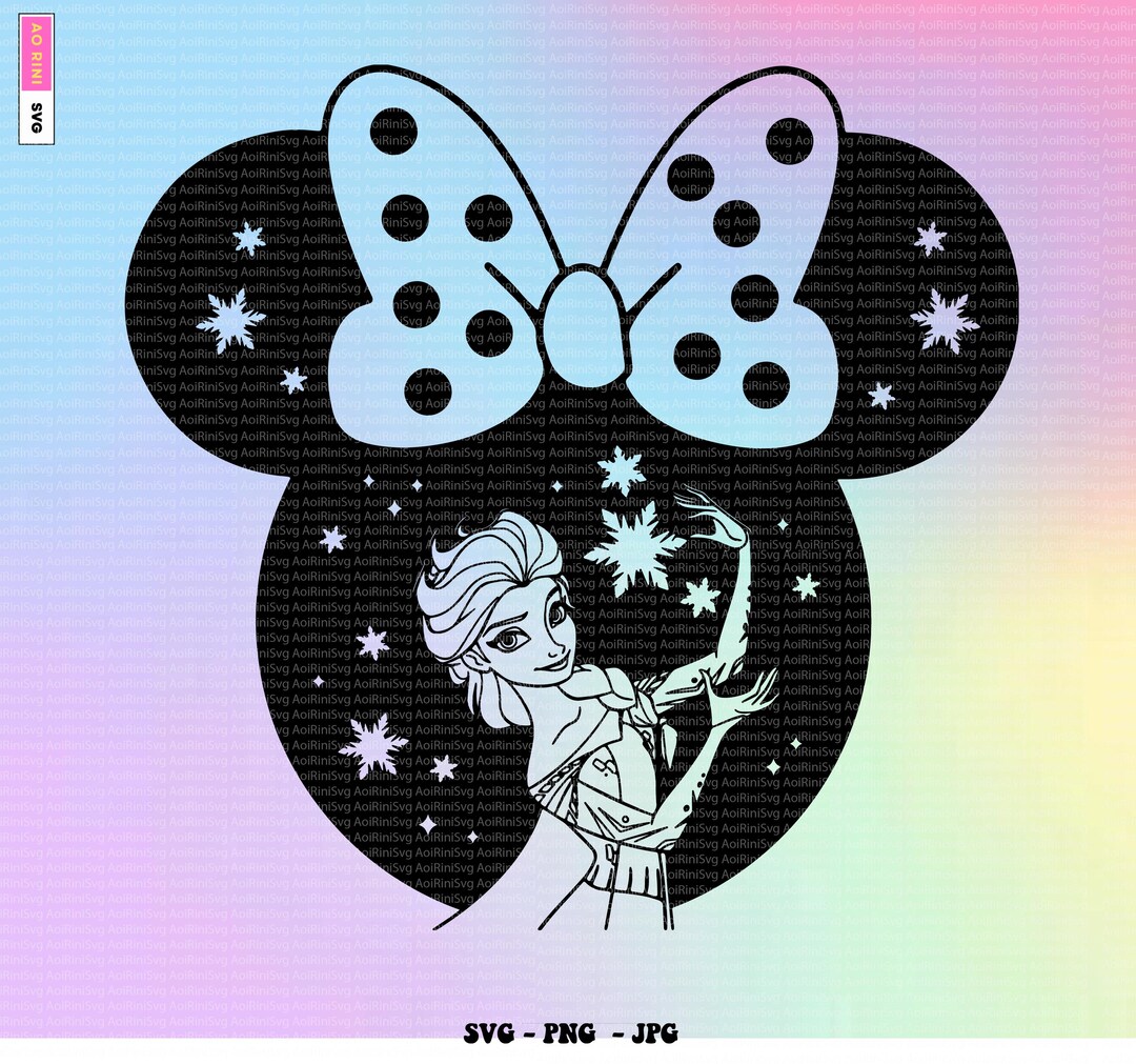 Elsaa Svg, Princess Mouse Head Designs, Cut Fİle, Clipart, Instant ...