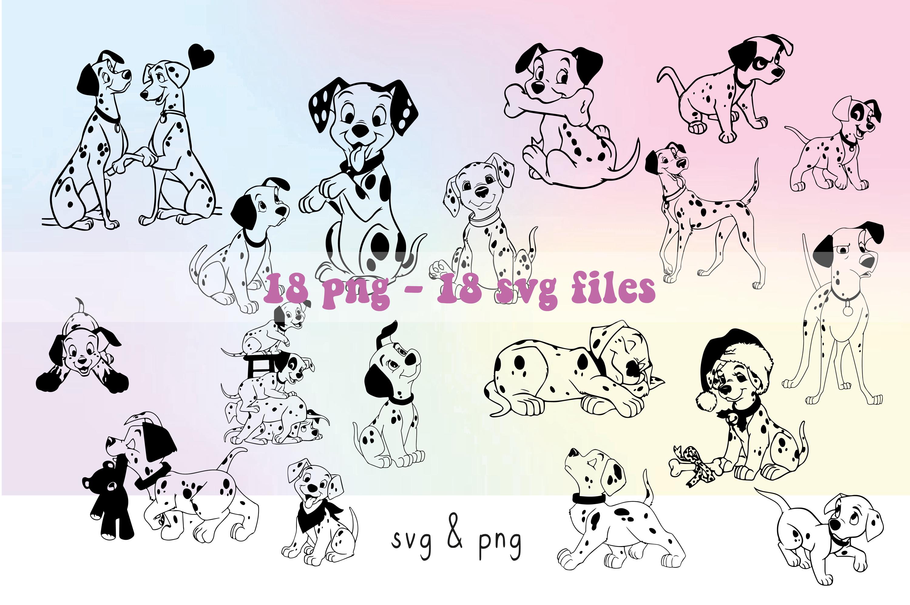 18 Pcs Layered Dalmatian Pack- Svg, Png, Pdf, Dxf - Etsy