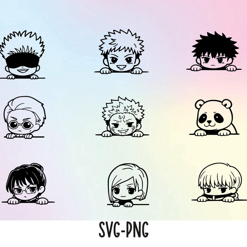 Jujutsu kaisen laser files - Etsy.de