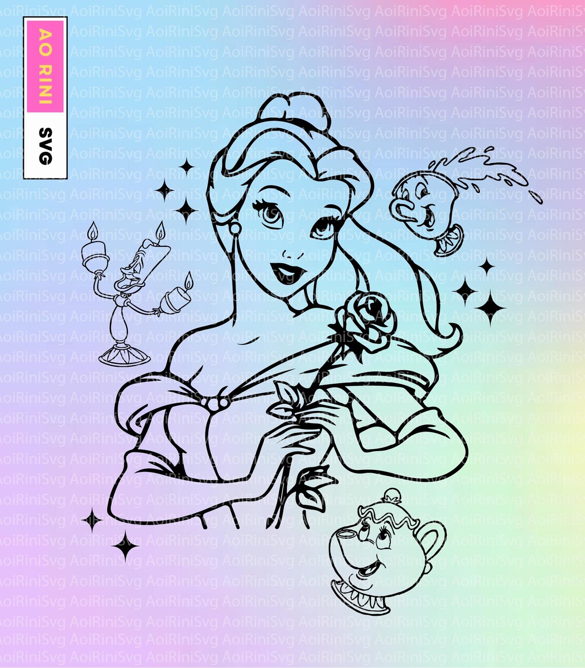 Belle Svg, Beauty SVG - Etsy