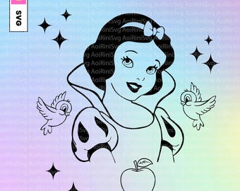 Snow White PNG Clipart, Princess Instant Digital Download, Free SVG for ...