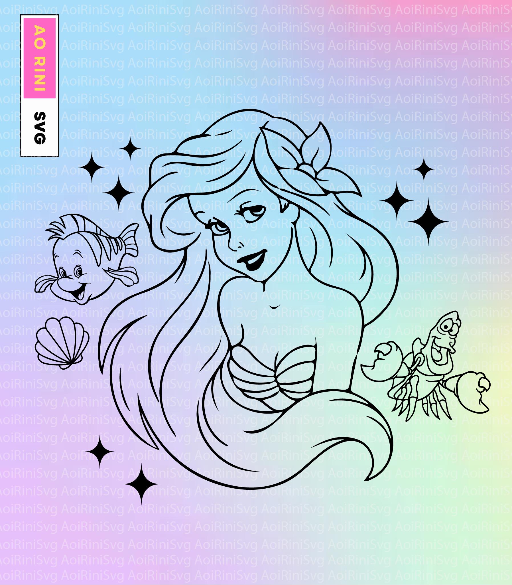 The Little Mermaid Png Clipart, Princess Ariel Png, Cute Princess Ariel ...