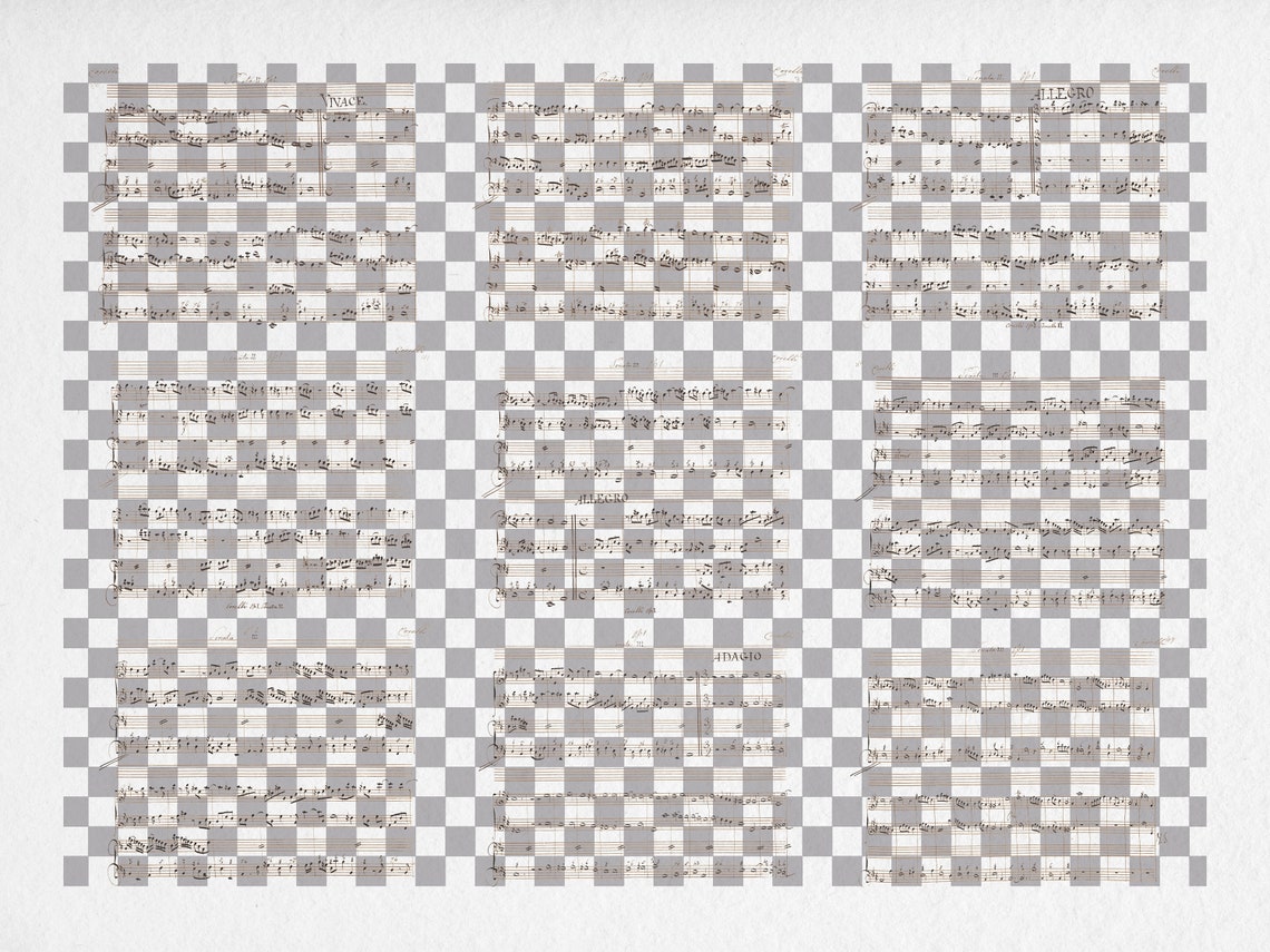 Vintage Handwritten Music Overlays Vintage Digital Paper Photoshop ...