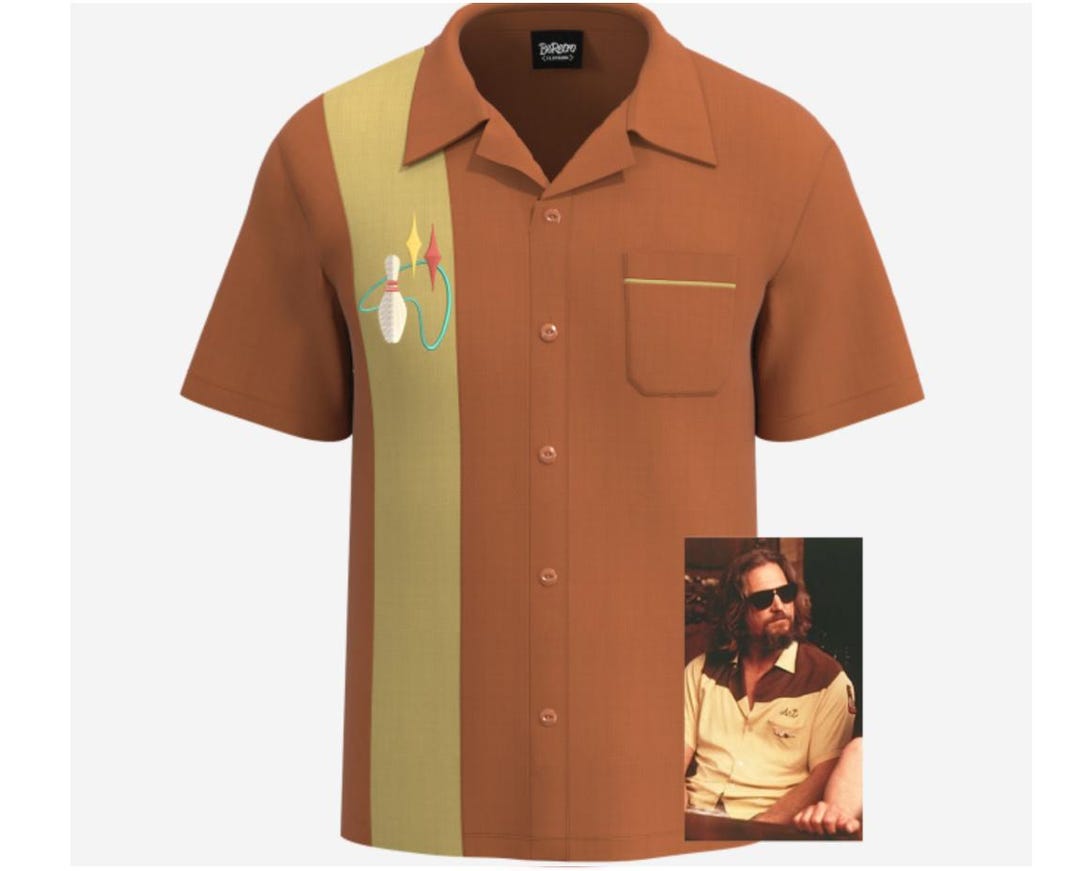 Mens Bowling Shirt | the Big Lebowski Movie Inspired| Gifts for Him - Etsy
