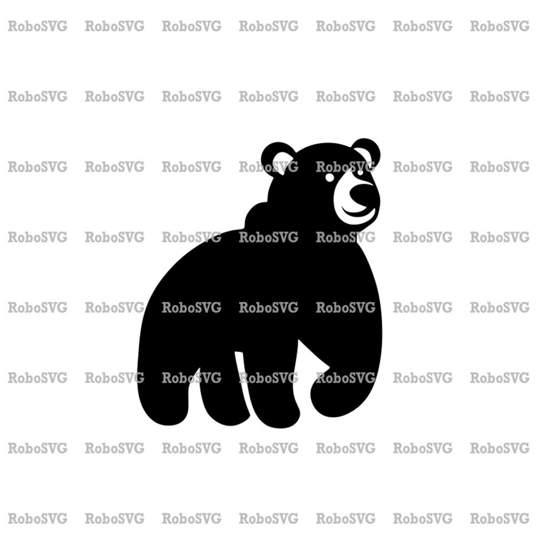 Bear SVG, SVG File, Cute Bear, Cricut File, Art for Tshirts - Etsy