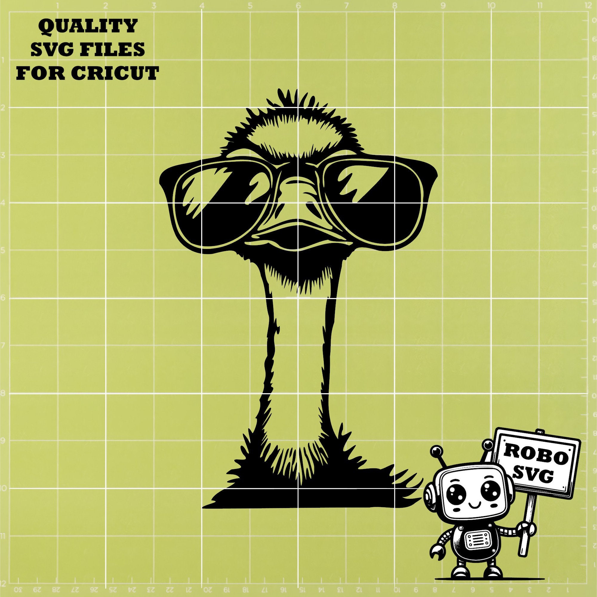 Ostrich SVG, Instant Digital Download for Cricut and Silhouette for ...