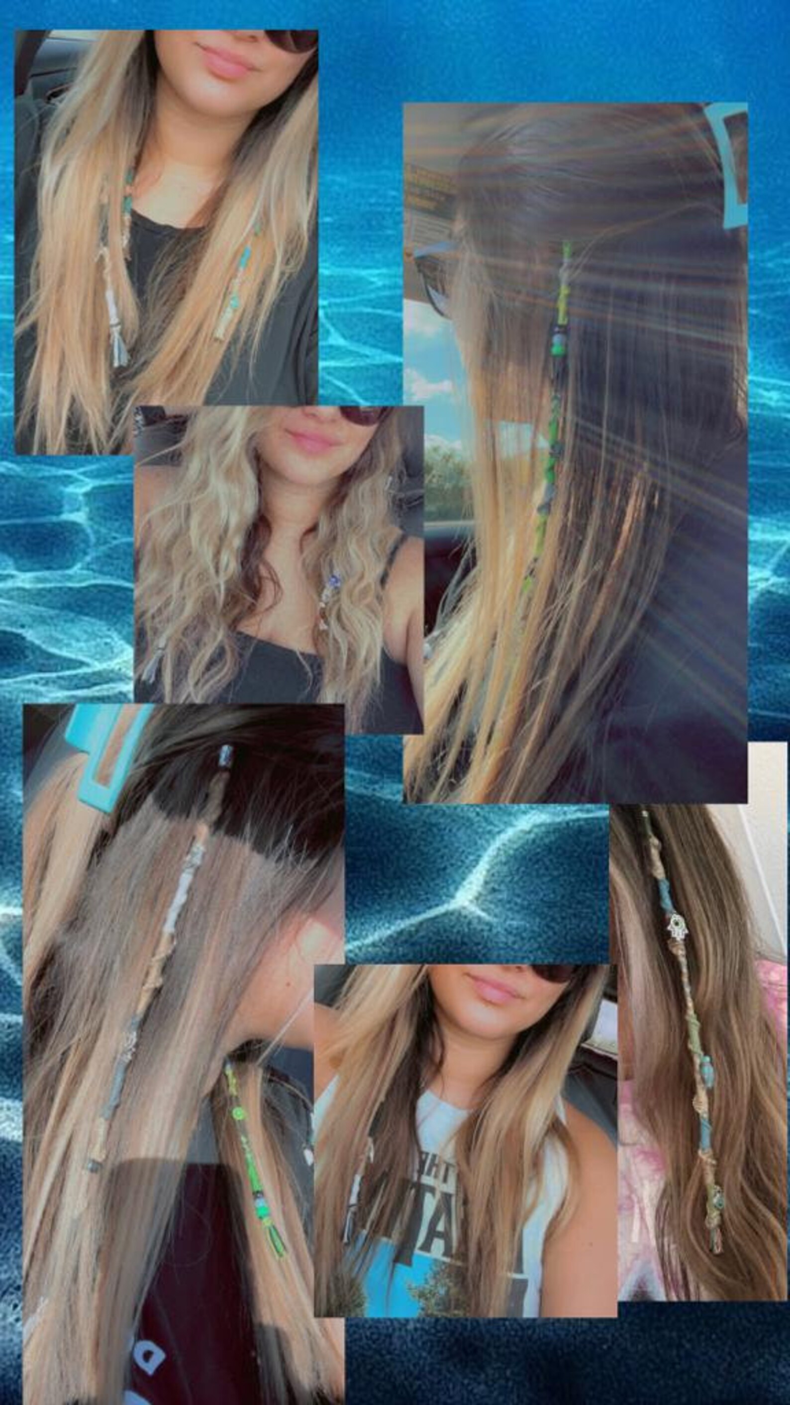 Mermaid Strands - Customizable Hair Wraps! - Etsy