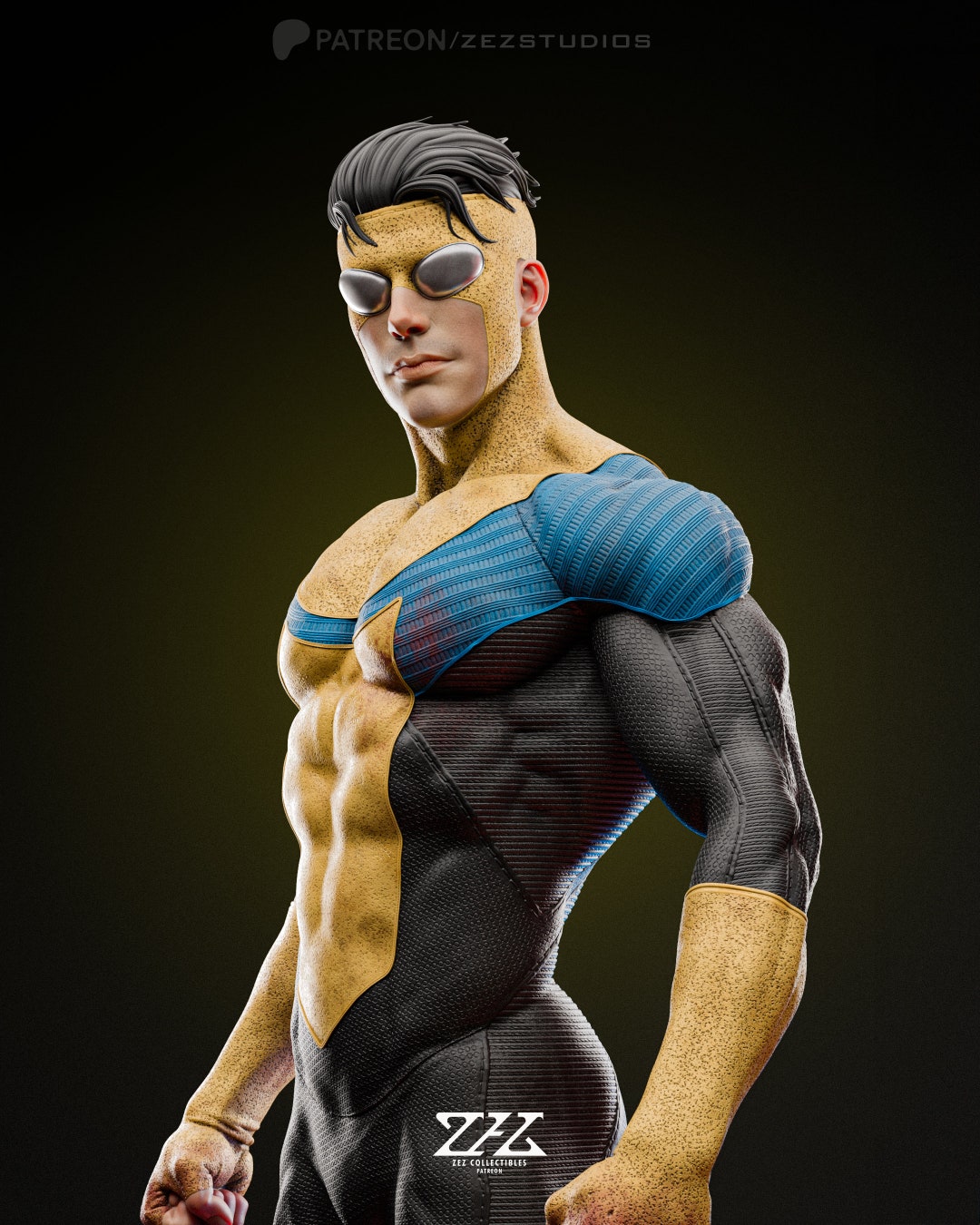Invincible 3D Printed Statue Mark Grayson Garage/model Kit Gift for ...