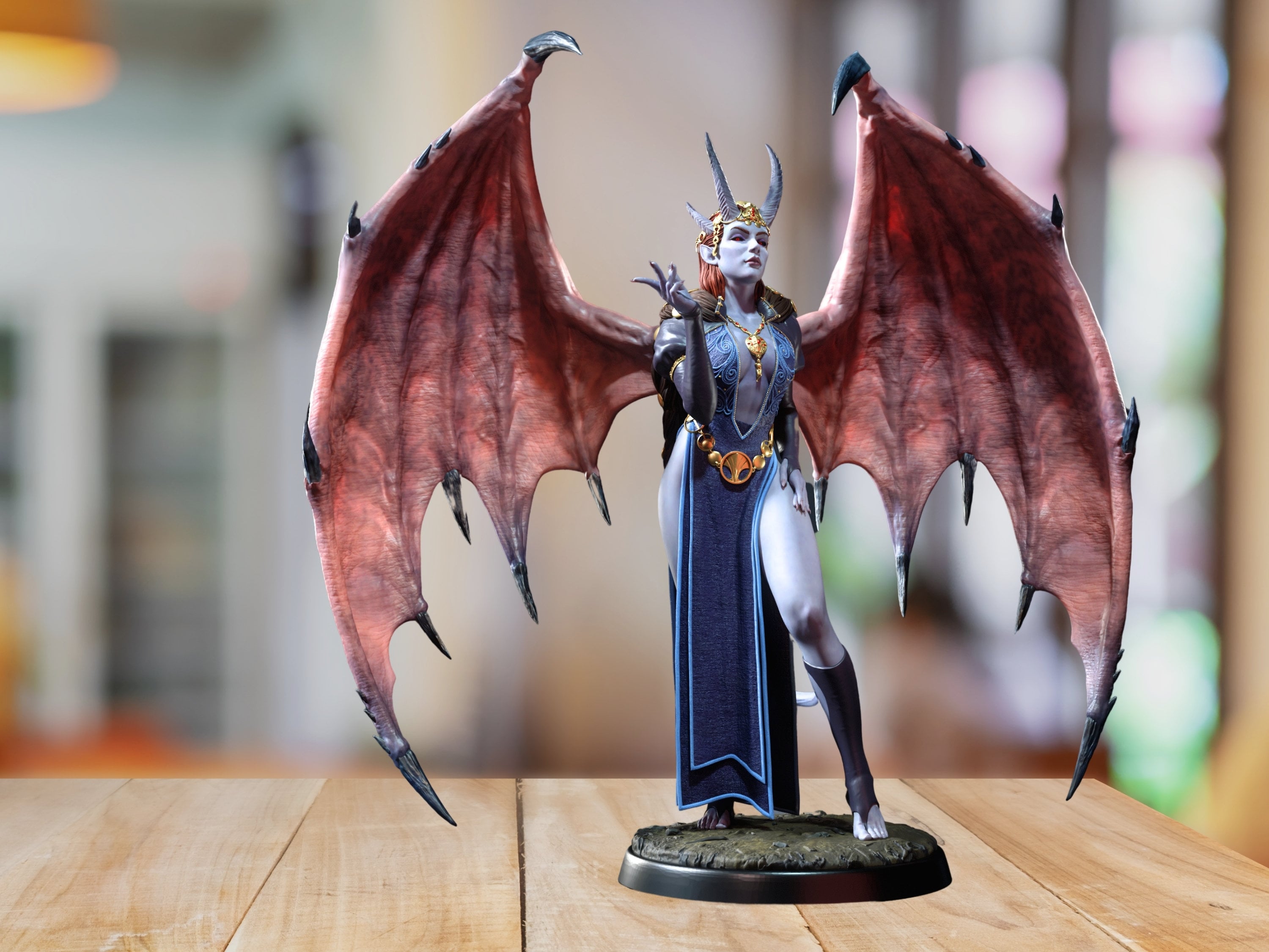 Mizora statue imprimée en 3D BG3 Garage/Trousse de modélisme Conçu par ...