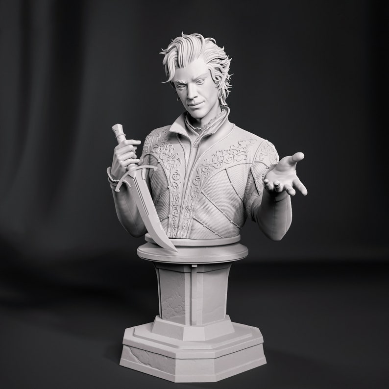 Astarion 3D Printed Bust BG3 Garage/model Kit Designed by - Etsy Australia