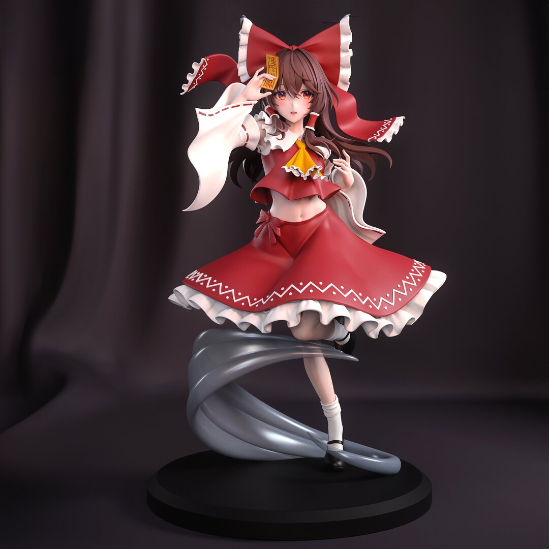 Reimu Hakurei 3D Printed 8k Resin Statue Touhou Project Garage/model ...
