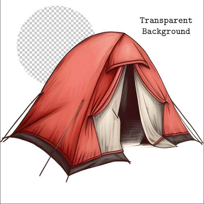 Retro Hiking Camping Outdoor Fun, Campfire, Tent, Mountain ...