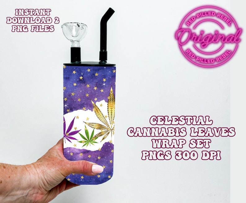 Hookah Cold Smoke Tumbler Wrap Set 20 Oz & 22 Oz Pngs Celestial ...