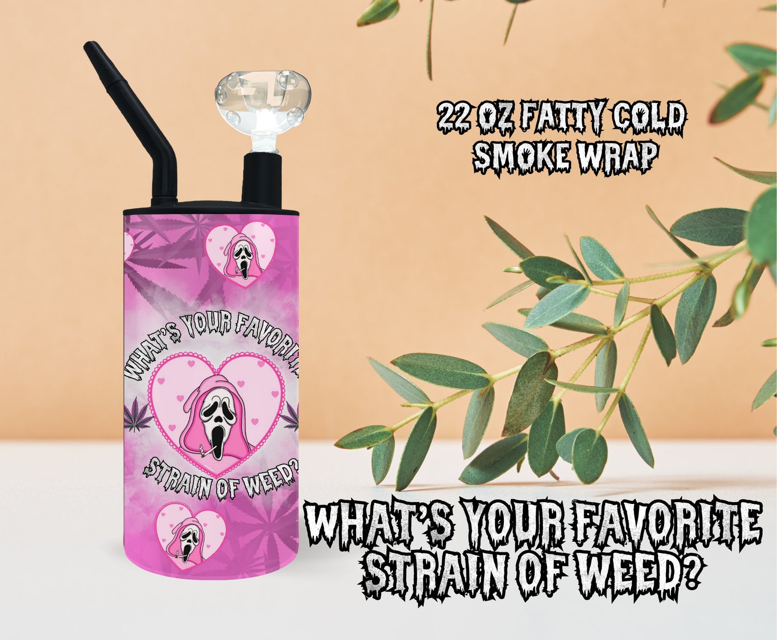 Hookah Cold Smoke Tumbler Wrap Set 20 Oz and 22 Oz Fatty - Etsy