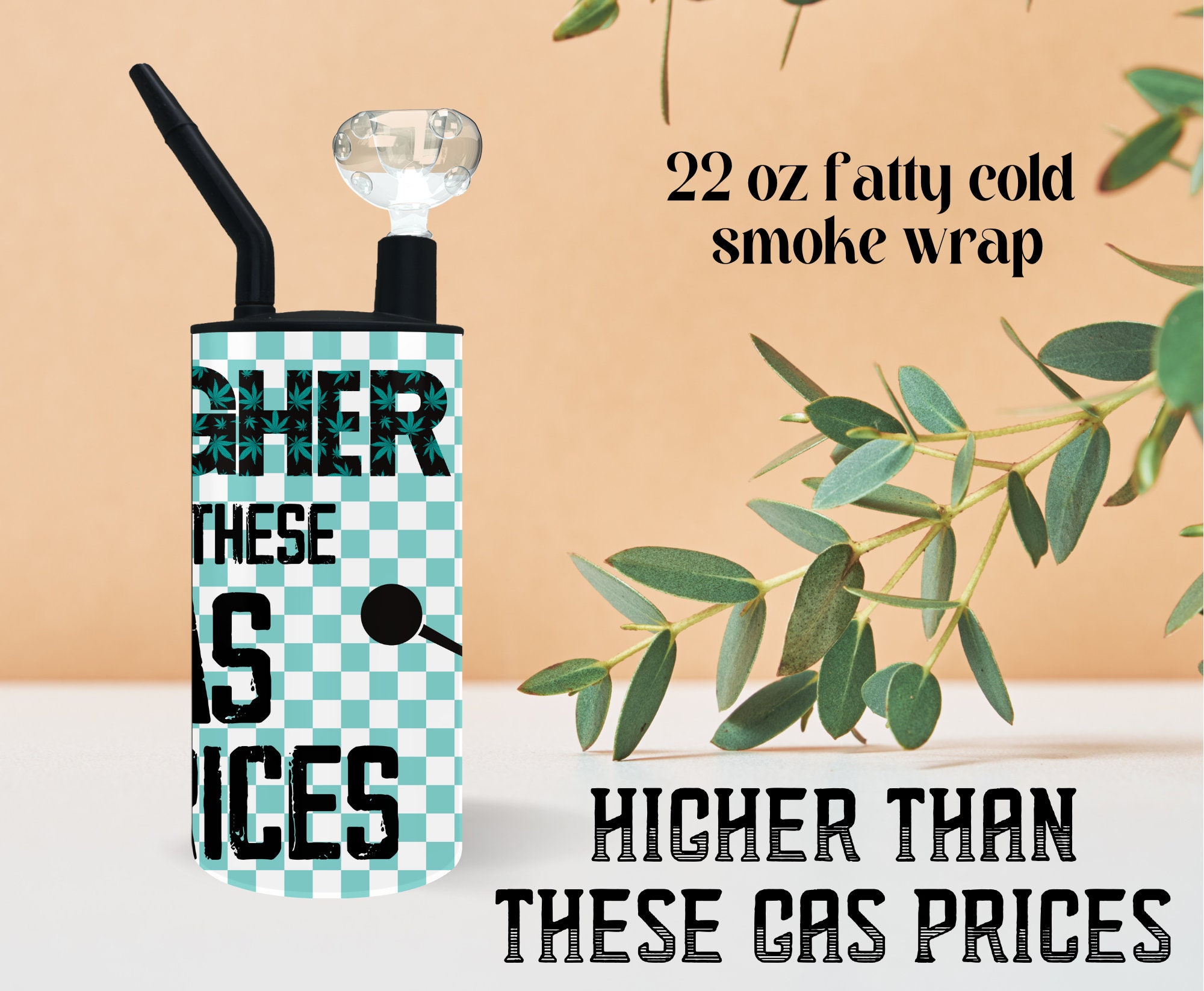 Hookah Cold Smoke Tumbler Wrap Set 20 Oz and 22oz Fatty Size PNG ...