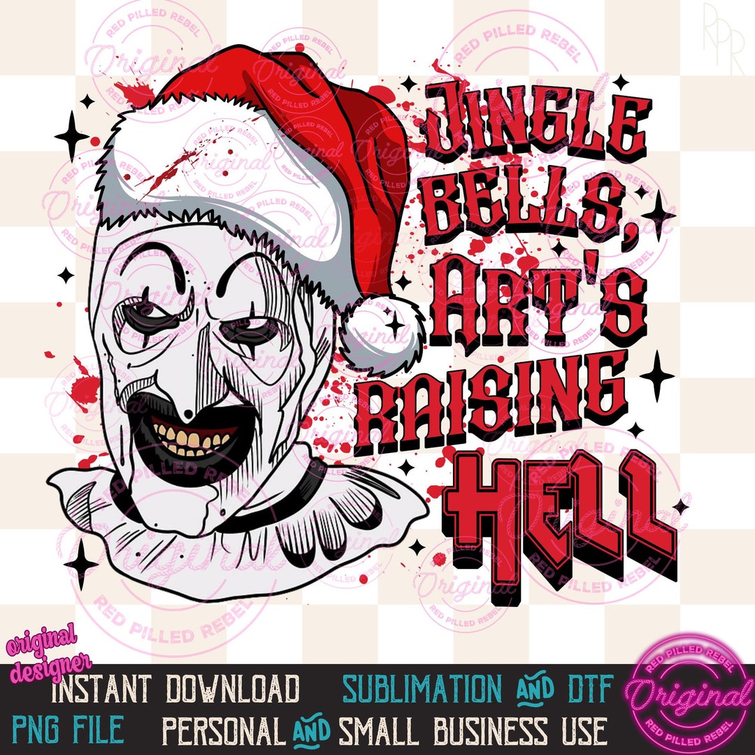Terrifier 3 Art the Clown Christmas PNG Horror Slasher Scary Movie ...