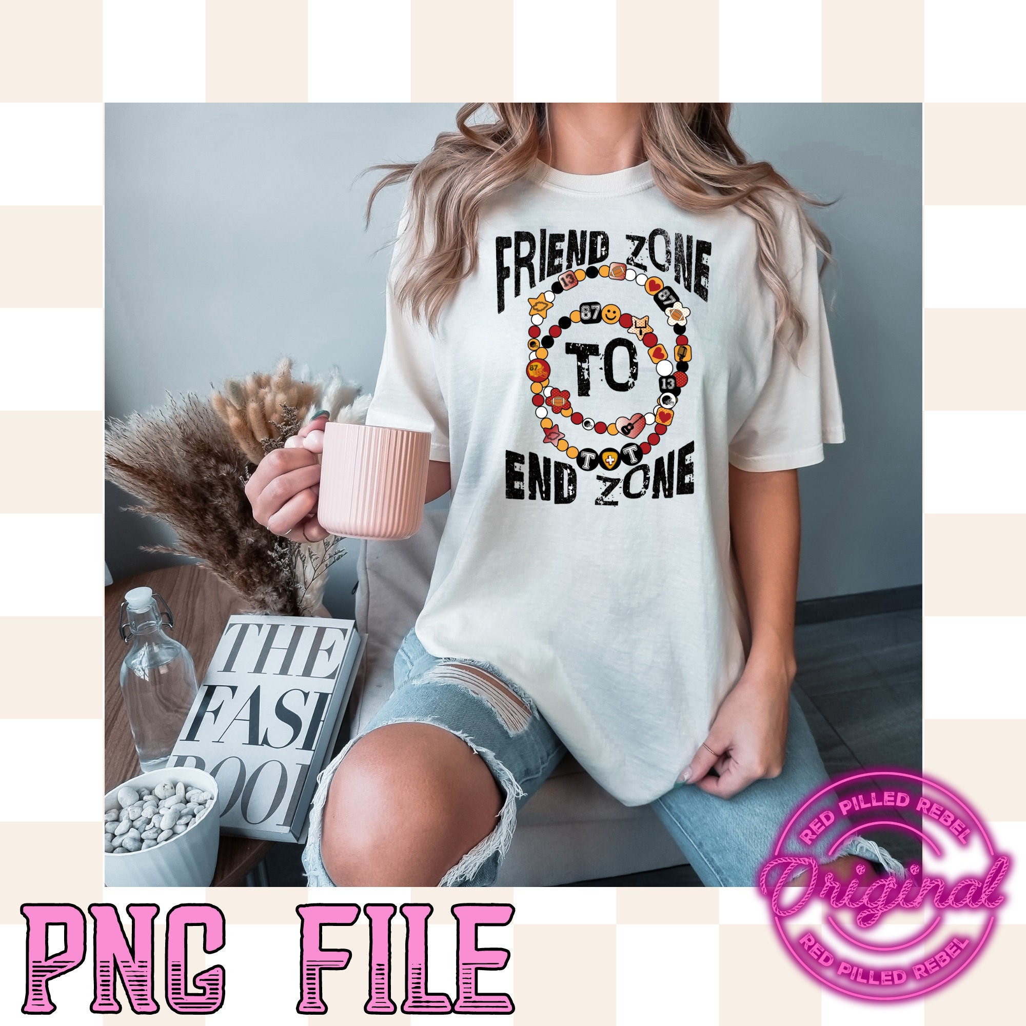 Friend Zone to End Zone PNG Swelce Football Vibes, Friendship Bracelet ...