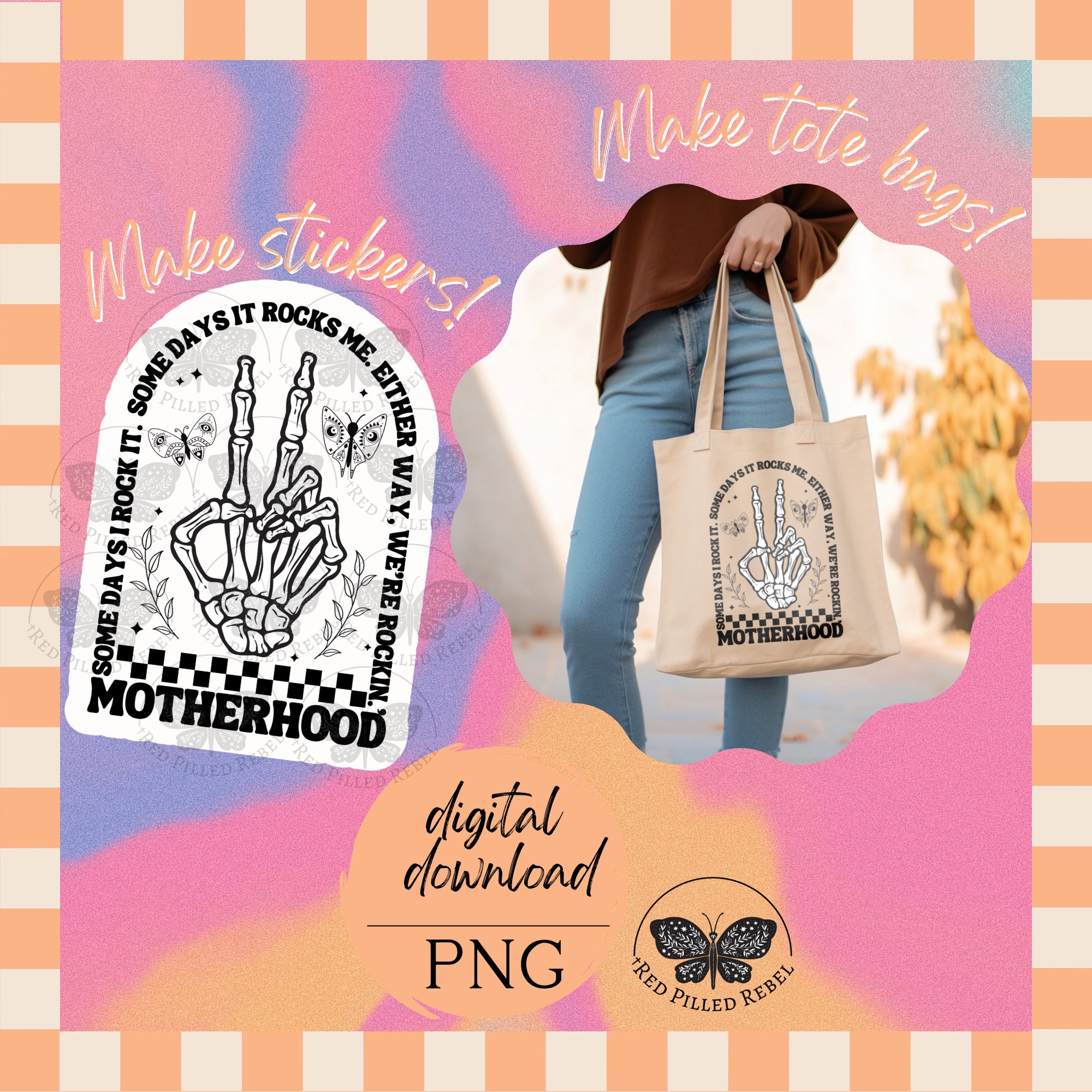 Motherhood Rockin' It PNG Sublimation Bundle Set for - Etsy