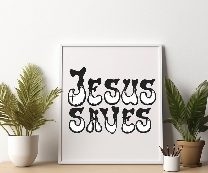 Jesus Saves PNG | Digital Download for Sublimation and DTF | Christian ...