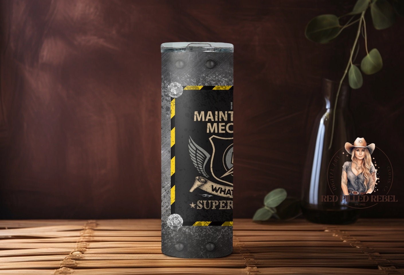 Maintenance Mechanic Tumbler Wrap | 20oz Blue Collar I'm a Maintenance ...