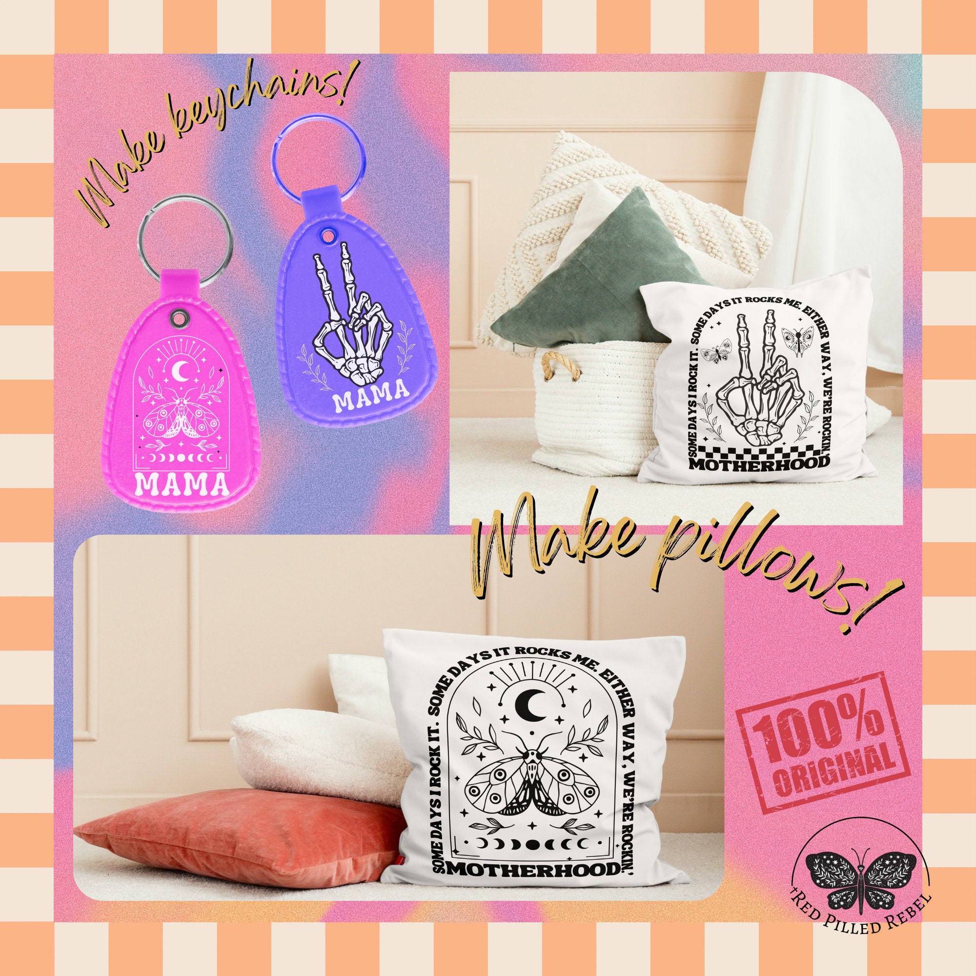 Motherhood Rockin' It PNG Sublimation Bundle Set for - Etsy