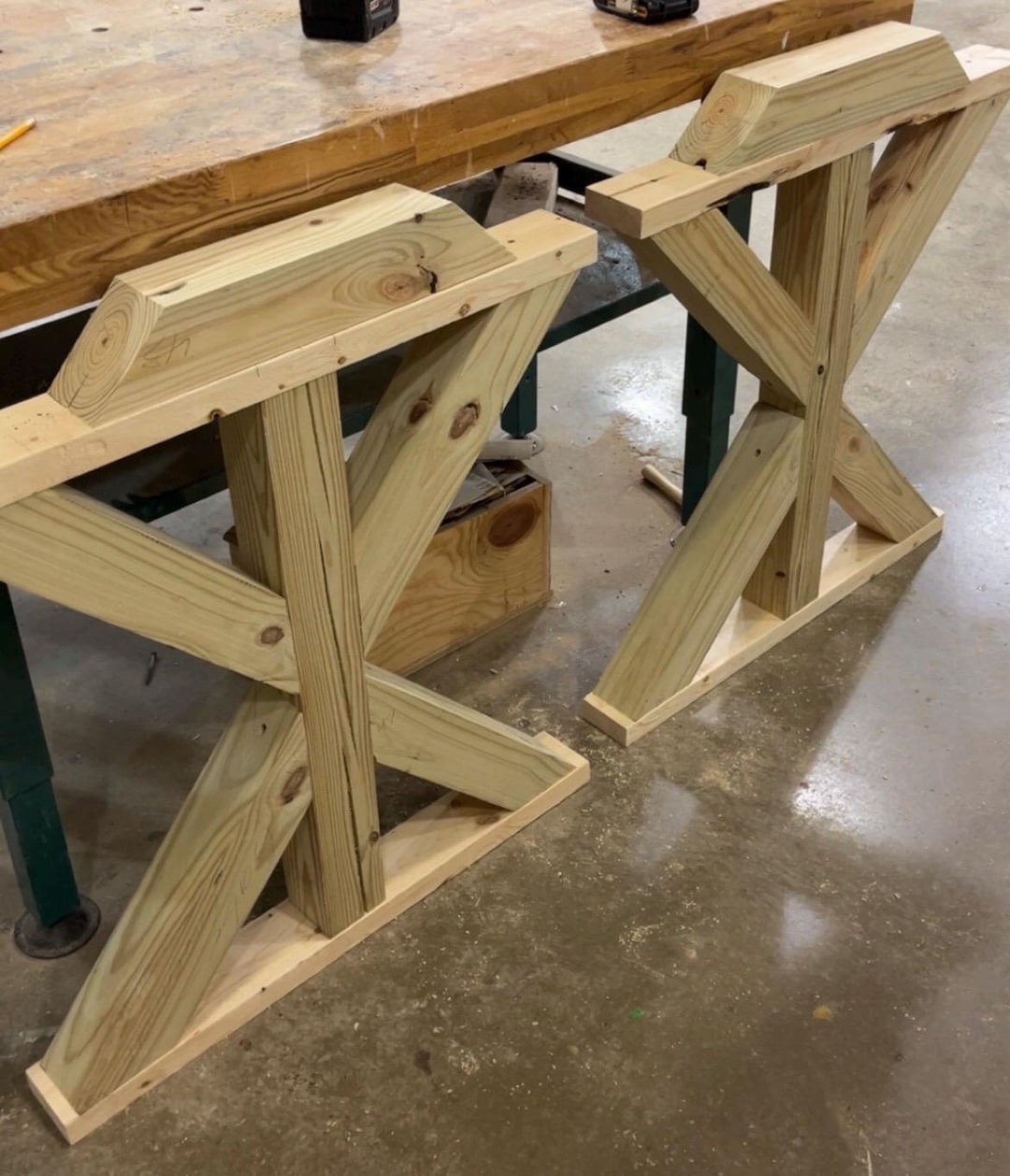 X Shaped Table Legs - Etsy