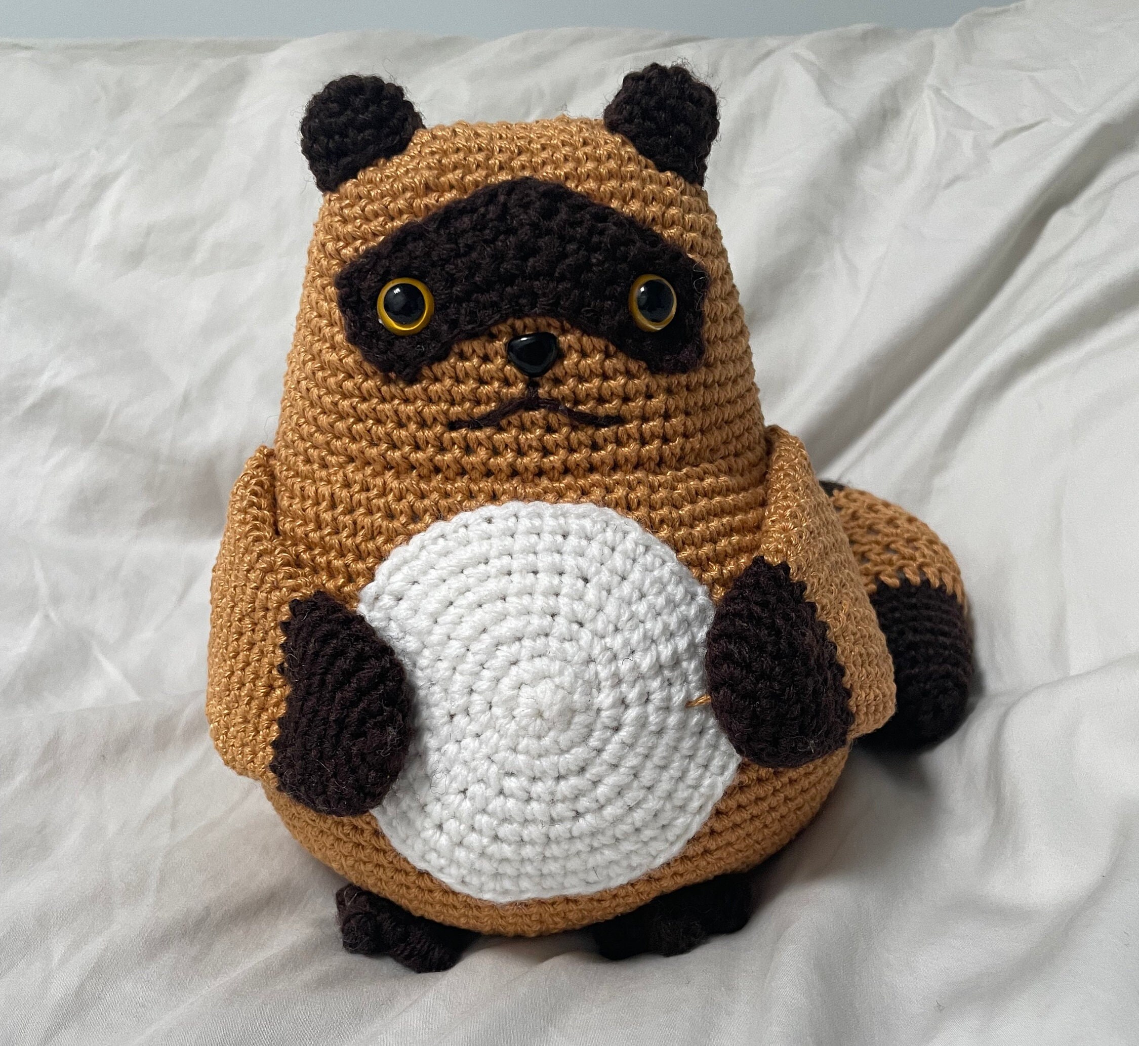 Chonky Tanuki | Japanese Raccoon Dog Amigurumi Crochet Pattern, Cute ...
