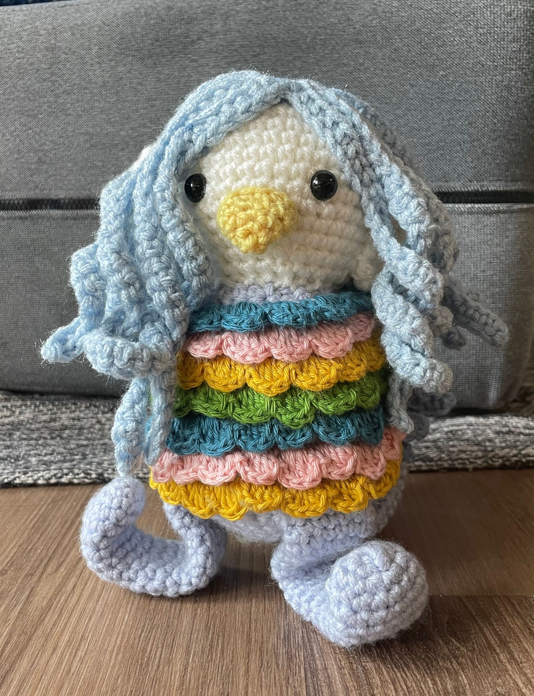 Amabie Crochet Pattern | Japanese Folklore Yokai | Cute Amigurumi ...