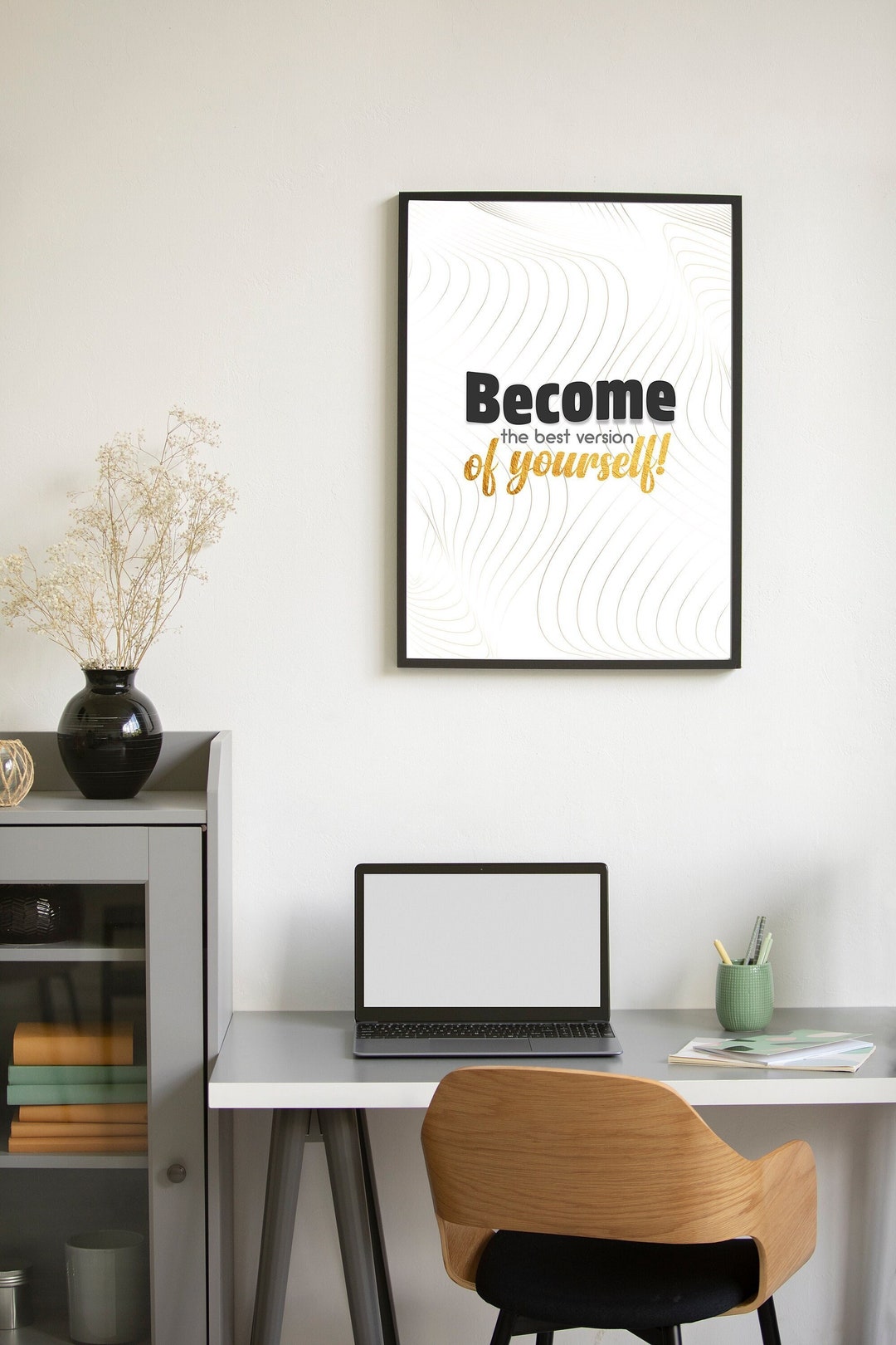 Poster Become the Best Version of Yourself Motivation Poster Decoration ...