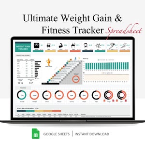 Weight Gain Tracker Excel - Etsy