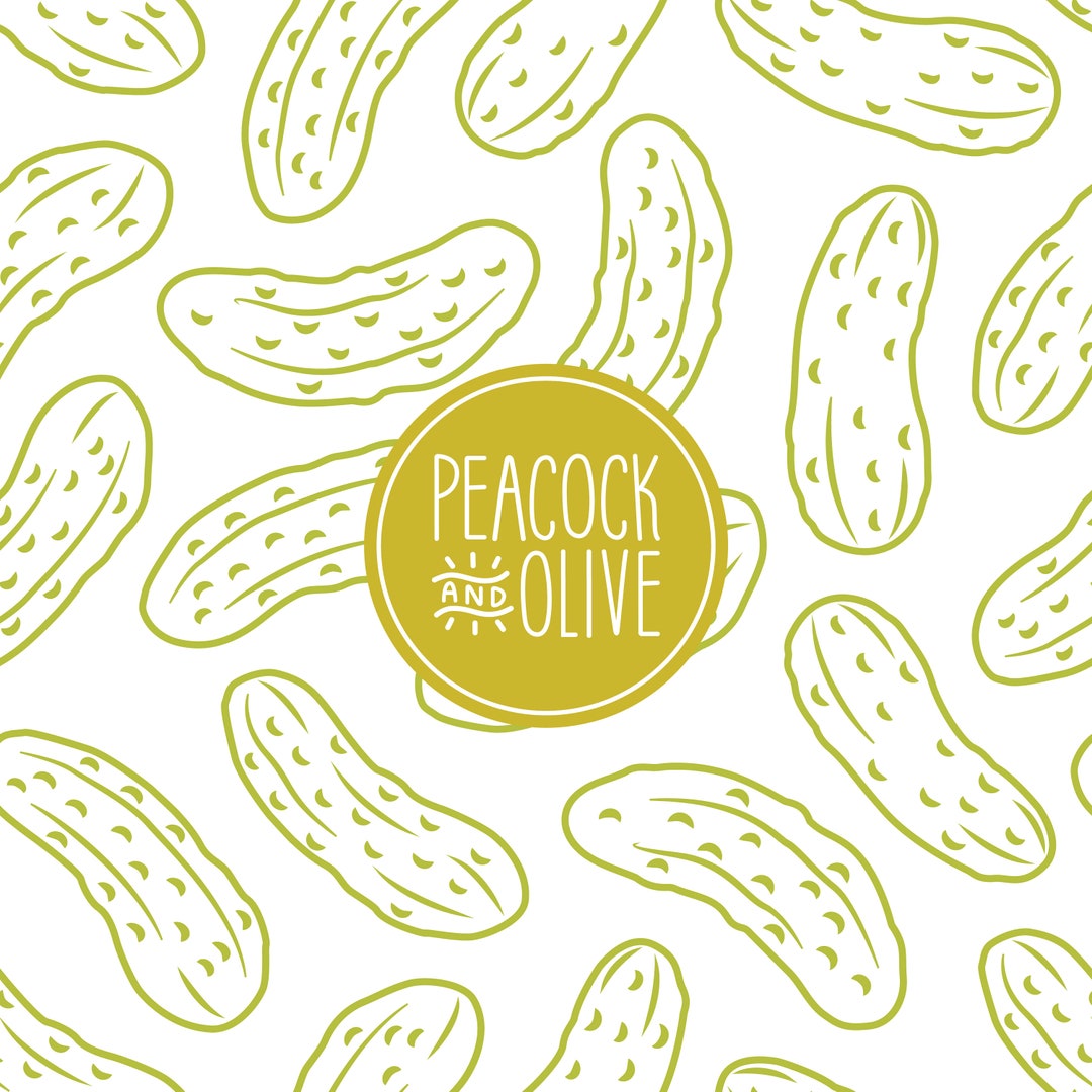 Repeat Print | Pickle Pattern | Digital Seamless File for Fabric ...