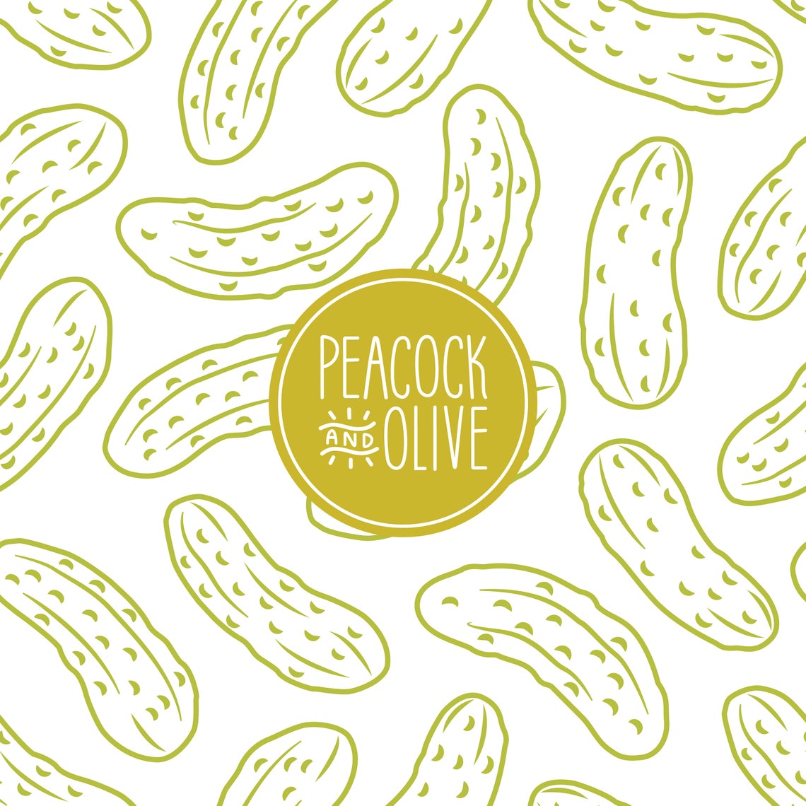 Repeat Print | Pickle Pattern | Digital Seamless File for Fabric ...
