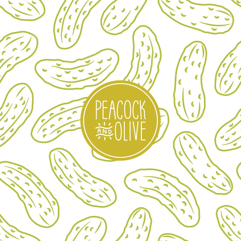 Repeat Print | Pickle Pattern | Digital Seamless File for Fabric ...