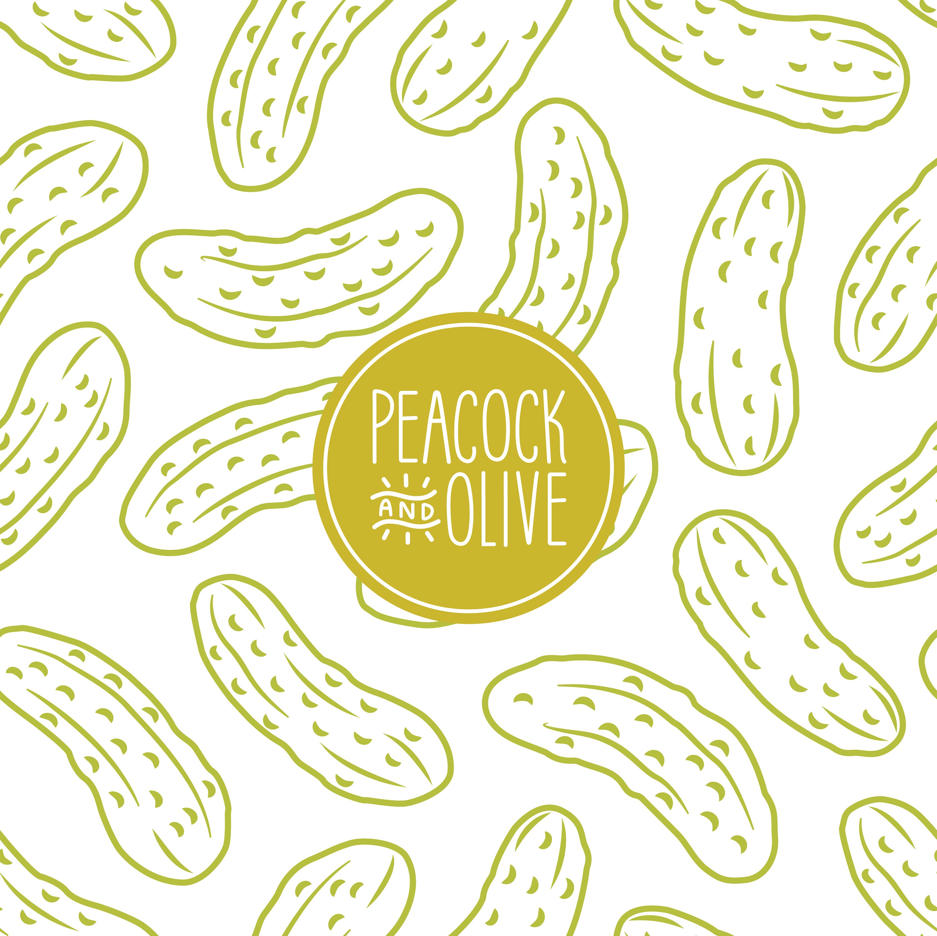 Repeat Print | Pickle Pattern | Digital Seamless File for Fabric ...