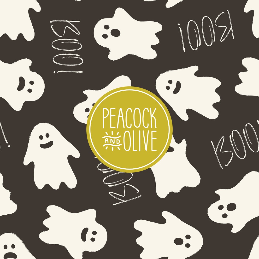 Seamless Pattern Halloween | Cute Ghost Pattern for Kids Boys Girls ...