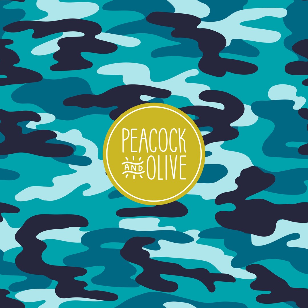 Camo Digital Seamless Pattern File for Fabric & Paper | Modern ...
