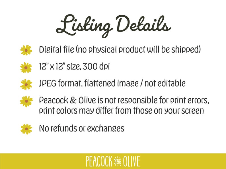 Seamless Pattern Boho Digital File for Fabric Fall Flowers Autumn ...