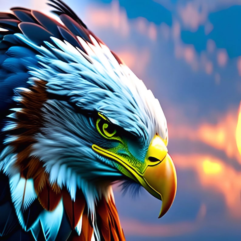 Magical Mythical Eagle: Eagle Image, Eagle Art Print, Mighty Eagle, Big ...