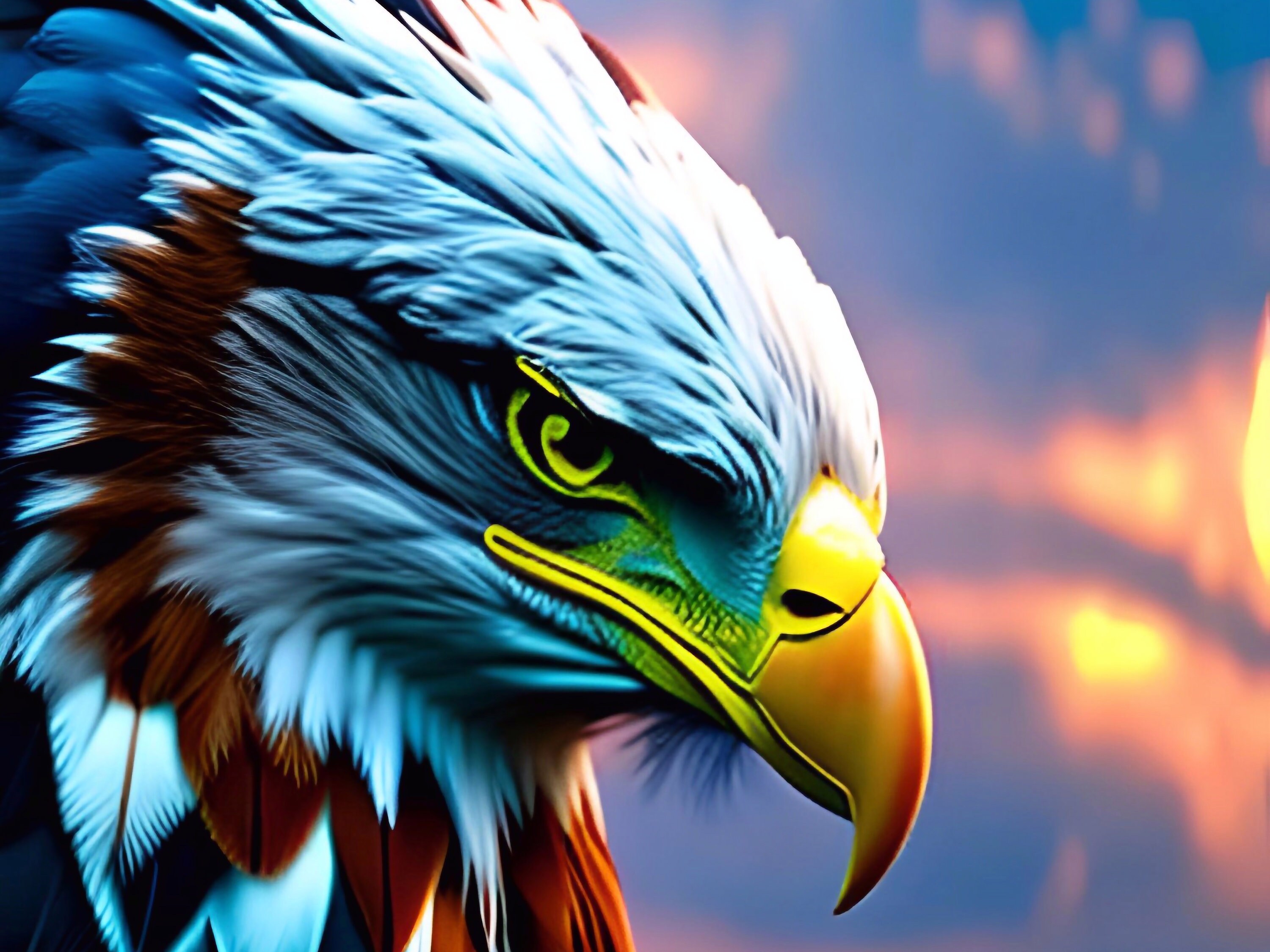 Magical Mythical Eagle: Eagle Image, Eagle Art Print, Mighty Eagle, Big ...