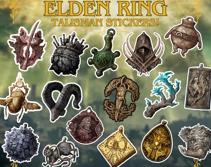 Elden Ring Talisman Vinyl Stickers for Gaming PC Computer, Laptop ...