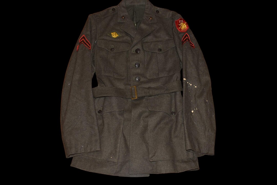 Vintage WWII 1943 USMC 3rd Amphibious Corps Uniform Named Solomon ...