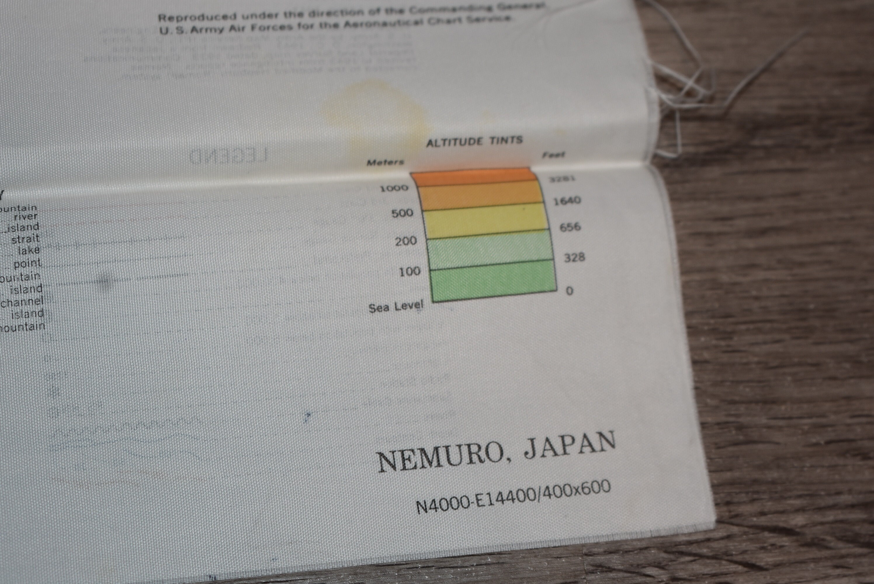 WWII 1943 US Army Air Force Pilots Escape Silk Map Hakodate Nemuro ...