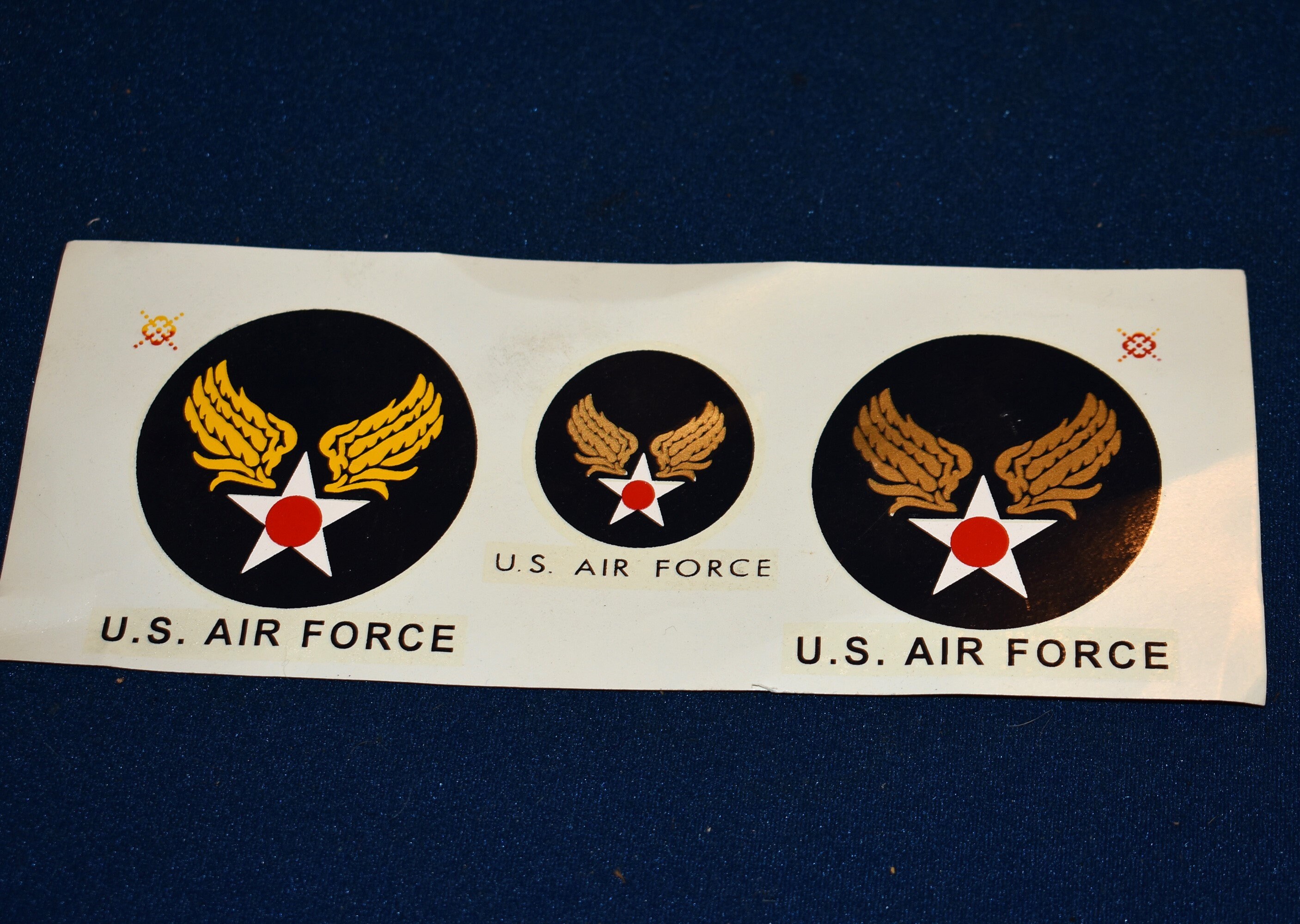 Vintage WWII Army Air Force Air Corps Flight Jacket Decals New Old ...
