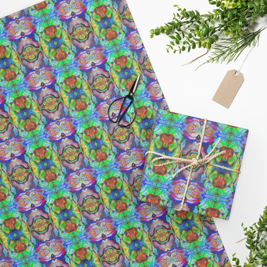 Wrapping Paper Crazy Kaleidoscope - Etsy