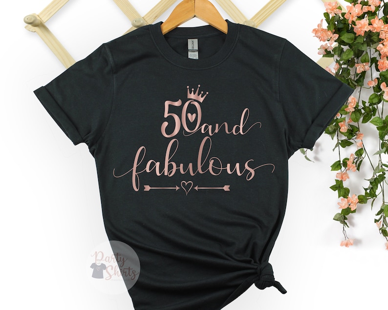 50th Birthday Tshirt 50th Birthday Gift for Women Custom - Etsy