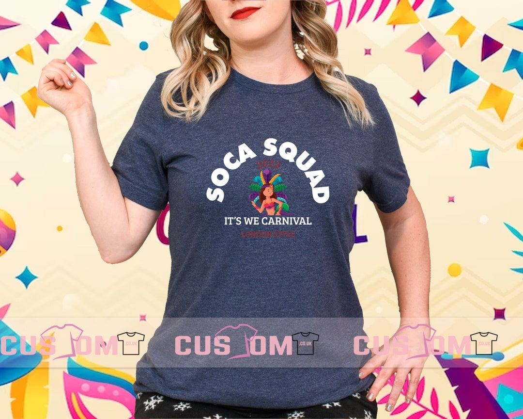 Soca Squad Notting Hill Carnival 2023 Tshirt Tops for Women, Jamaican ...